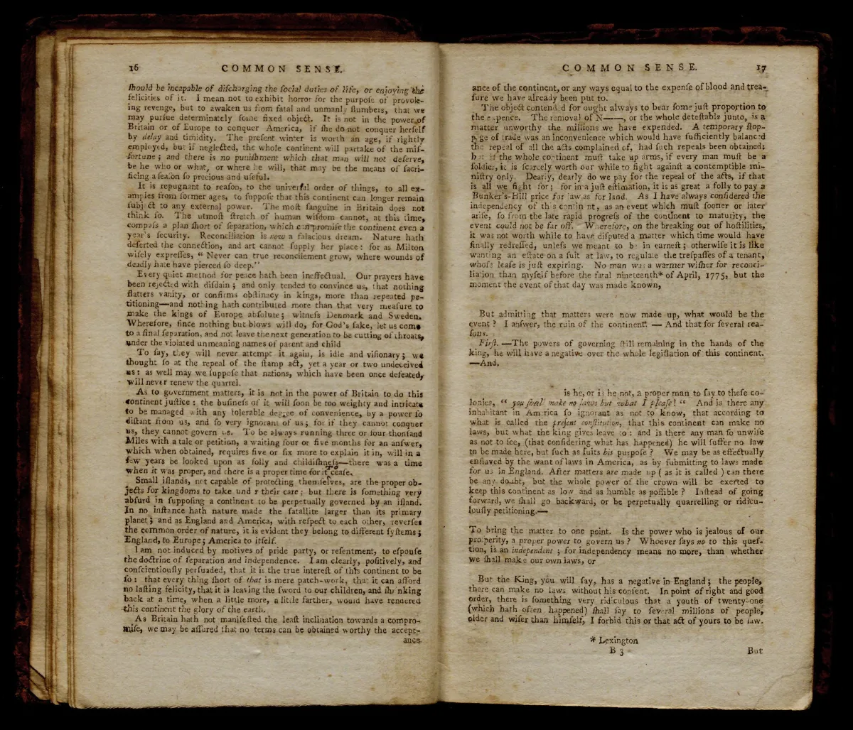 Common Sense, 1776 | Hamilton Education Program